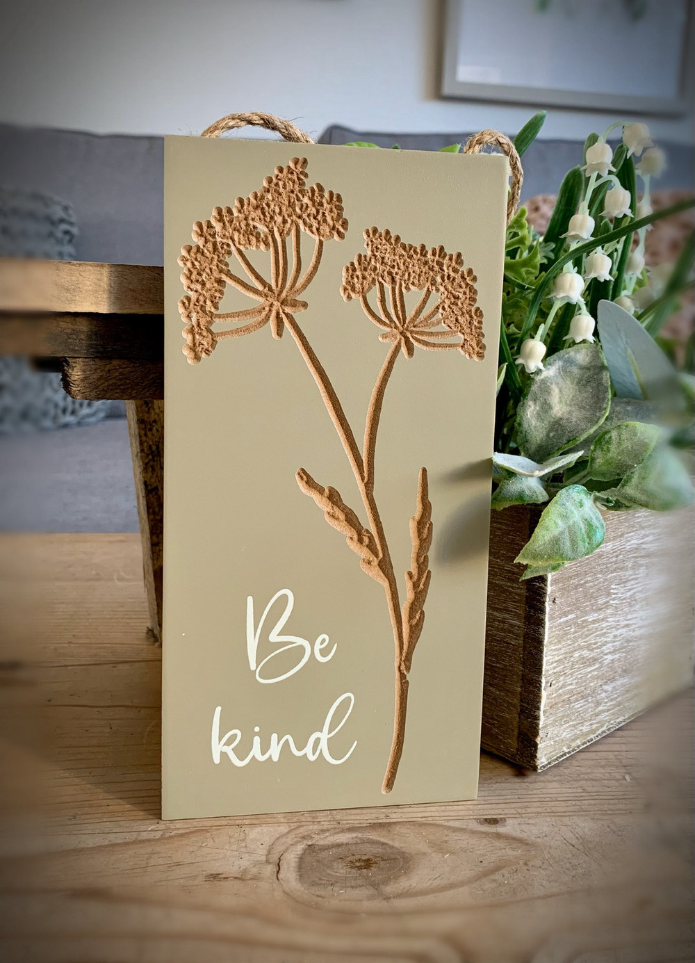 Be Kind Cow Parsley Sign | Shop | So Sophie