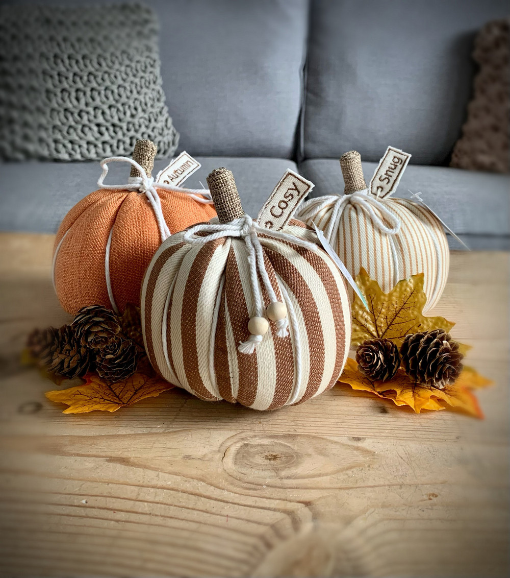 Cosy Fabric Pumpkins - 3 Designs | Shop | So Sophie