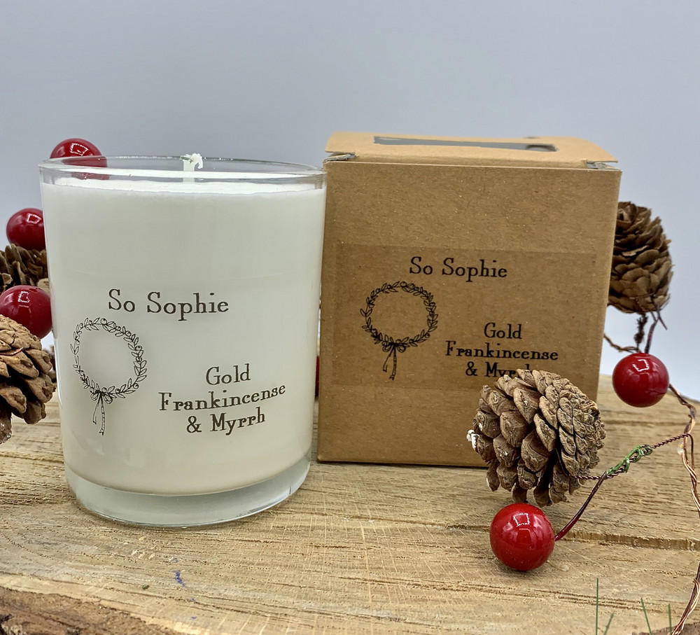Gold, Frankincense & Myrrh Large Candle | Shop | So Sophie