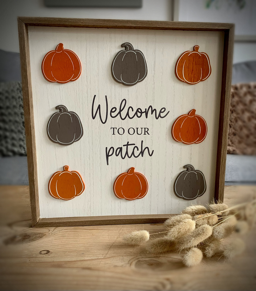 Welcome To Our Patch Framed Plaque | Shop | So Sophie