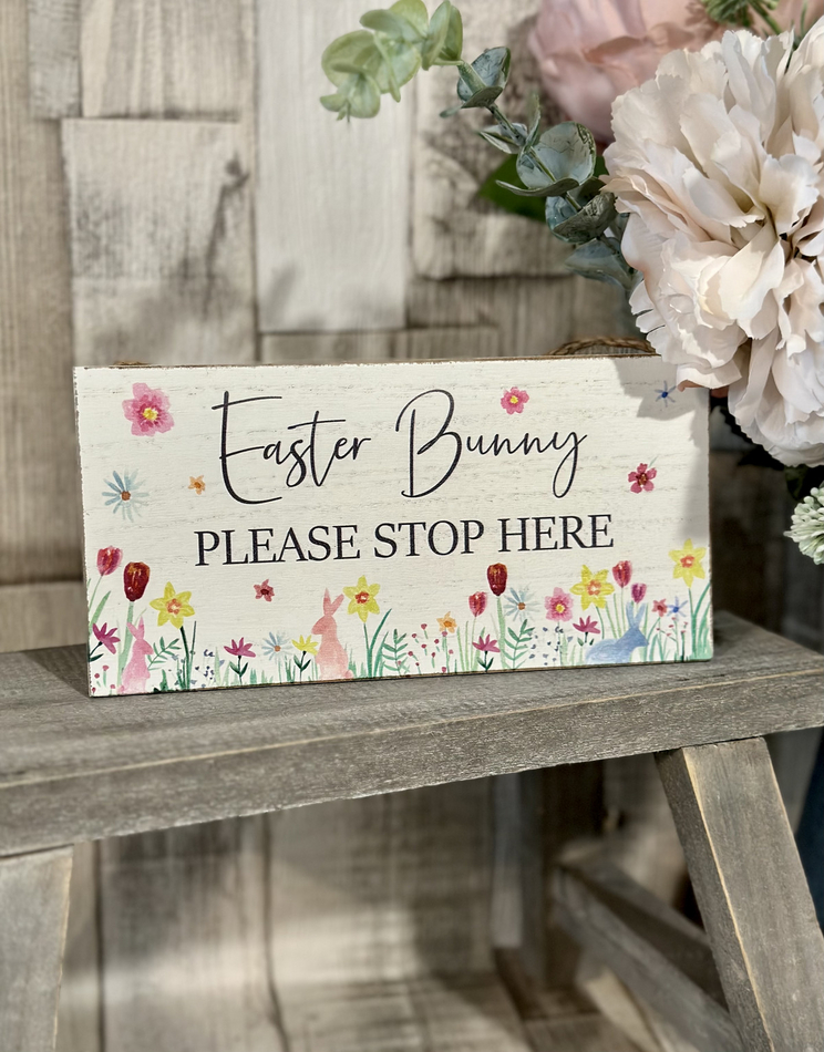 Easter Bunny Stop Here Sign | Shop | So Sophie